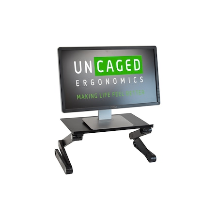 Uncaged Ergonomics Workez Monitor Stand Adjustable Height Single Computer Monitor Riser WEMS b Zoro